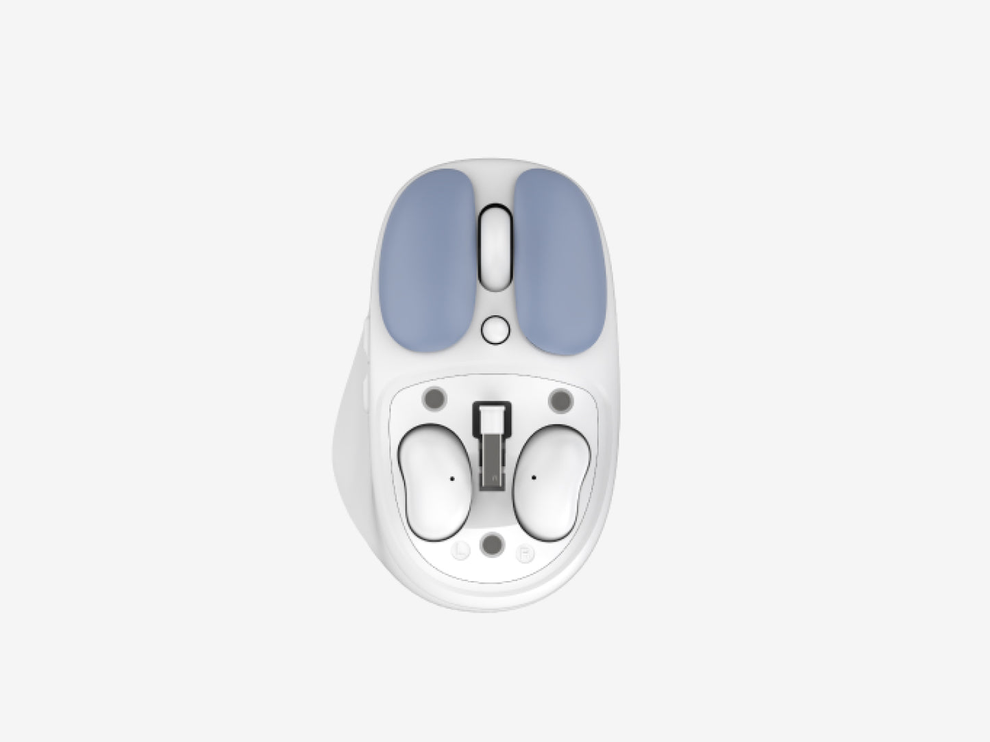 2-in-1 Wireless Bluetooth Mouse with Earphone W2