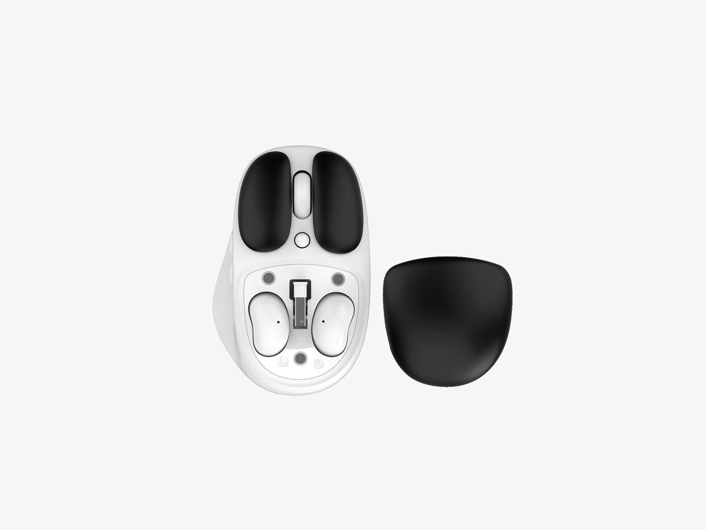 2-in-1 Wireless Bluetooth Mouse with Earphone W2